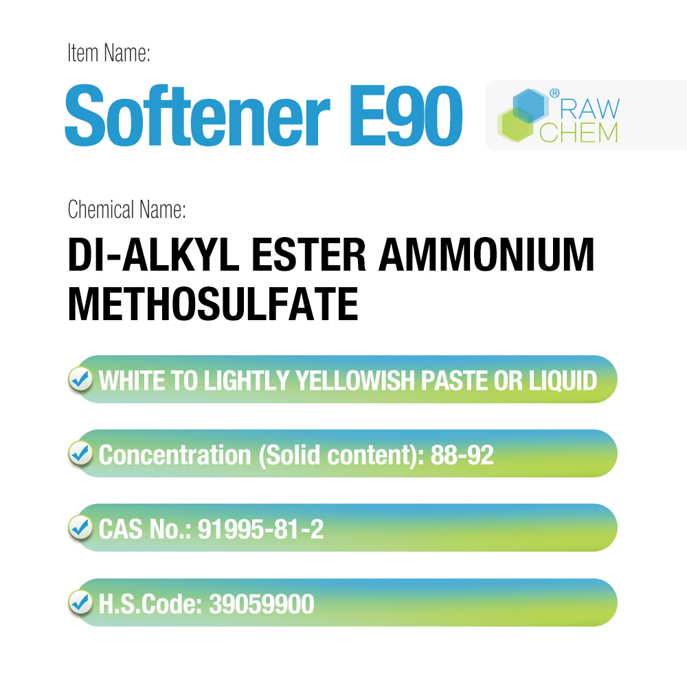 Softener E90 Di-alkyl Ester Ammonium Methosulfate | RawChem - All for detergent