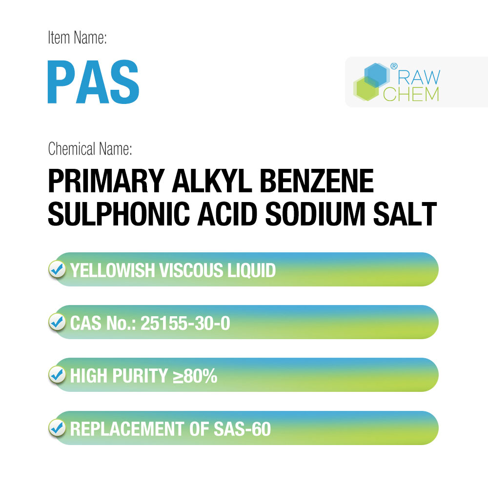 PAS 80% Primary Alkyl Benzene Sulphonic Acid Sodium Salt | RawChem ...